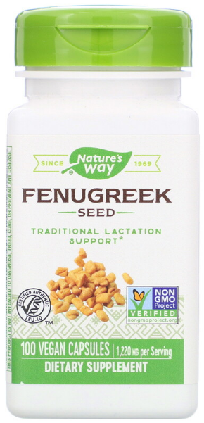 Nature's Way Fenugreek Seed (Семена пажитника) 610 мг 100 капсул