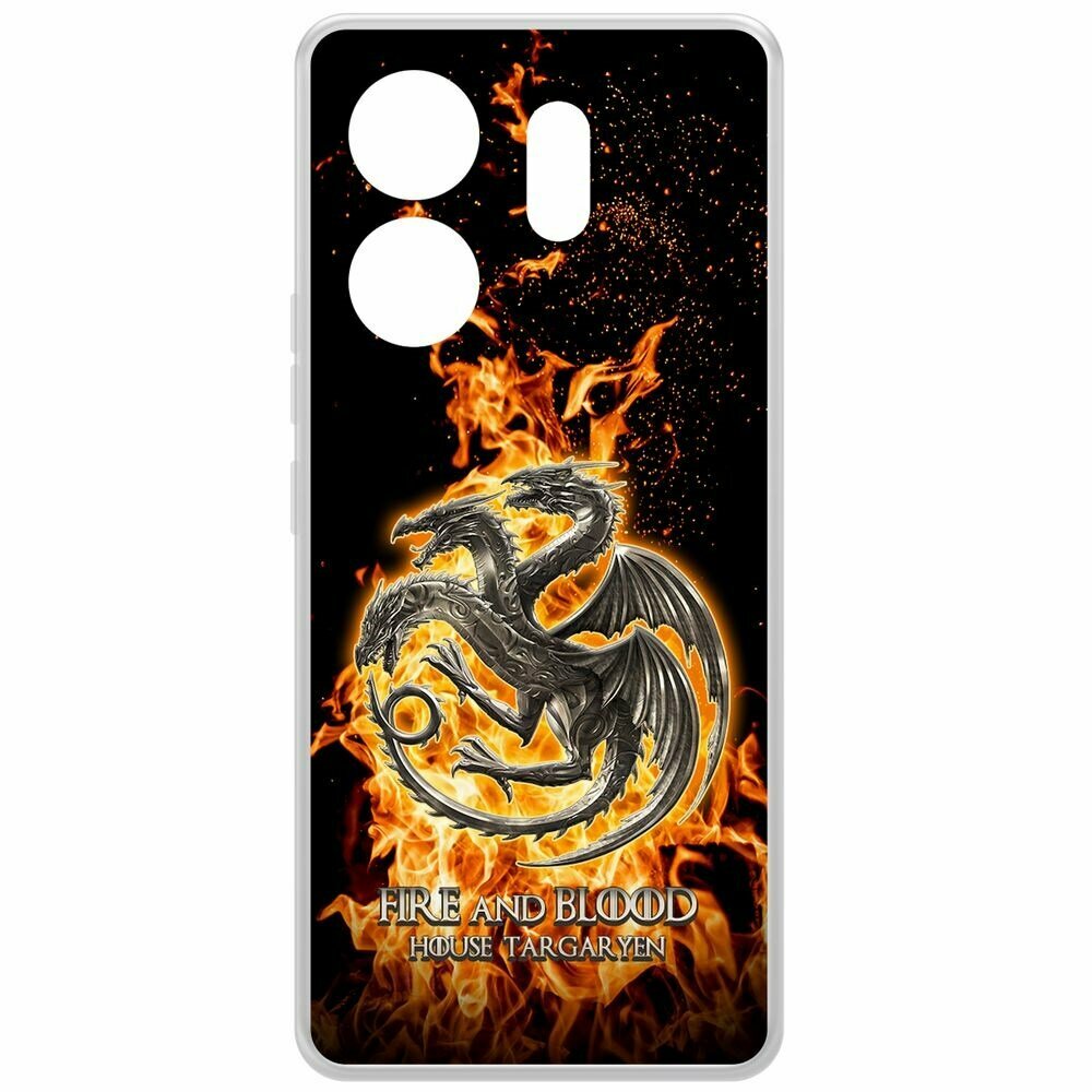 Чехол-накладка Krutoff Clear Case Игра Престолов Дом Таргариен для INFINIX Zero 30 4G