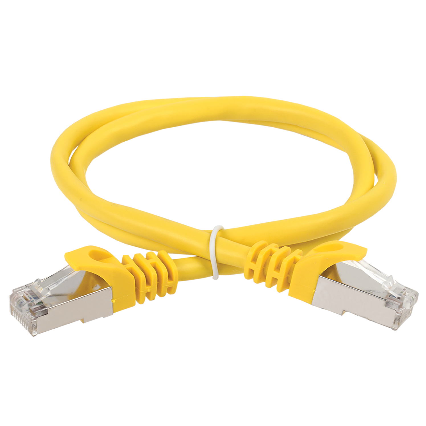 ITK Коммутационный шнур кат. 5Е FTP LSZH 1м желтый, IEK PC05-C5EFL-1M (1 шт.)