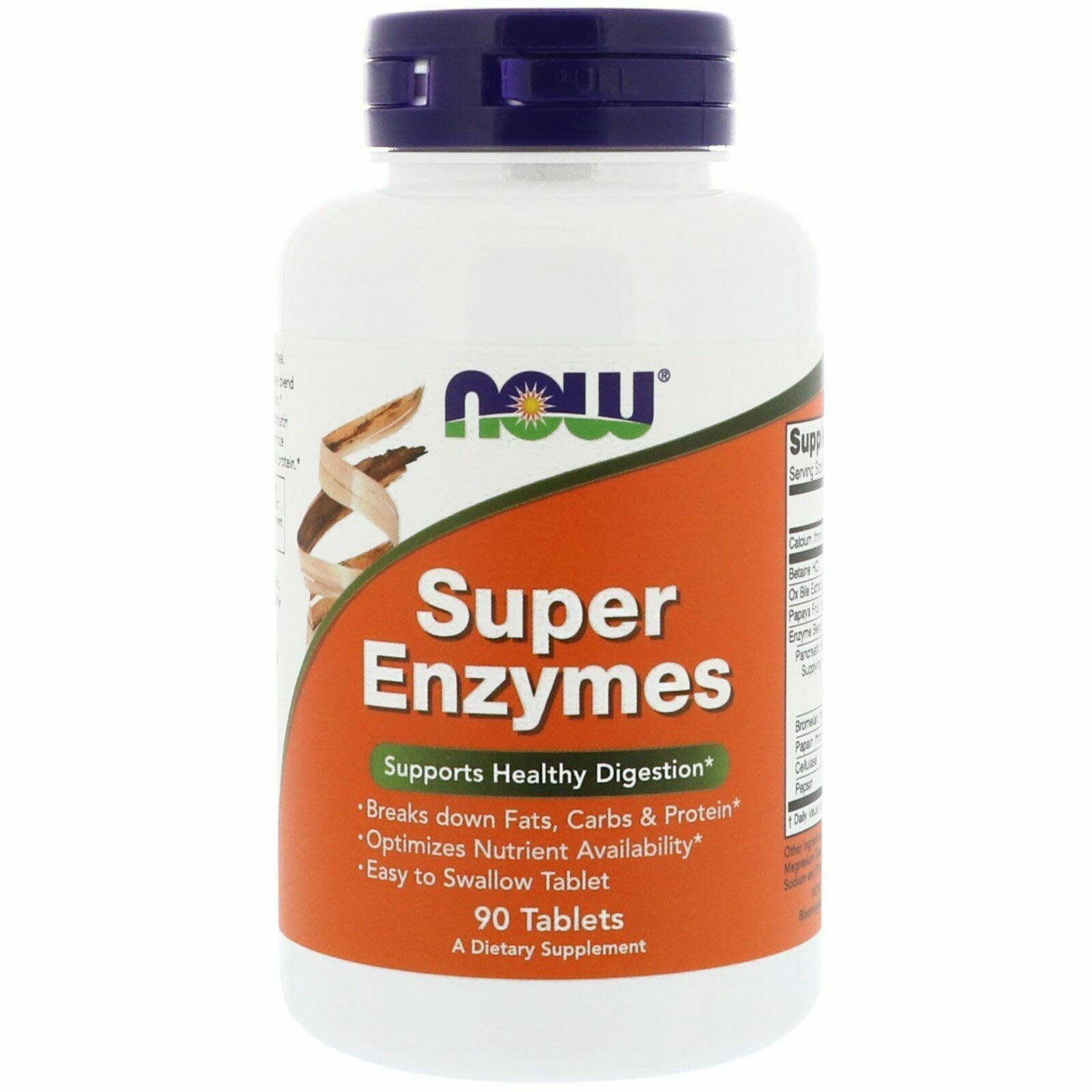 NOW Super Enzymes 90 tablets, Супер Энзимы 90 таб.