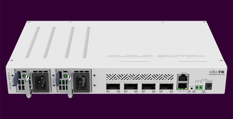 CRS504-4XQ-IN Коммутатор MikroTik CRS504-4XQ-IN