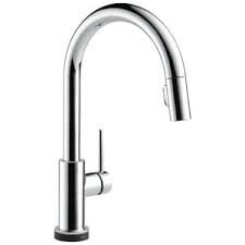 Выдвижной кухонный смеситель DELTA 9159T-DST Trinsic Single Handle Pull Down Kitchen Faucet W/ Touch20 Techno