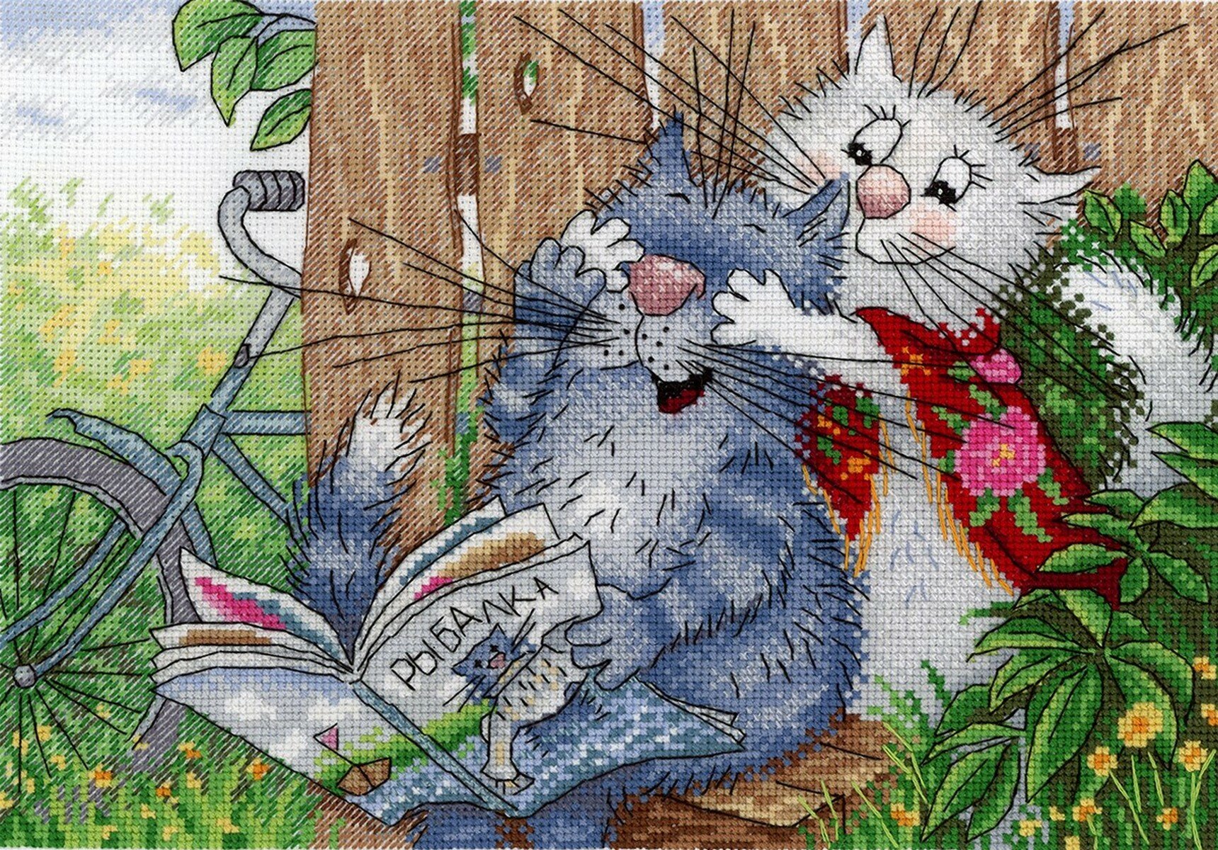 Вышивка Угадай, кто? 16x23 см.
