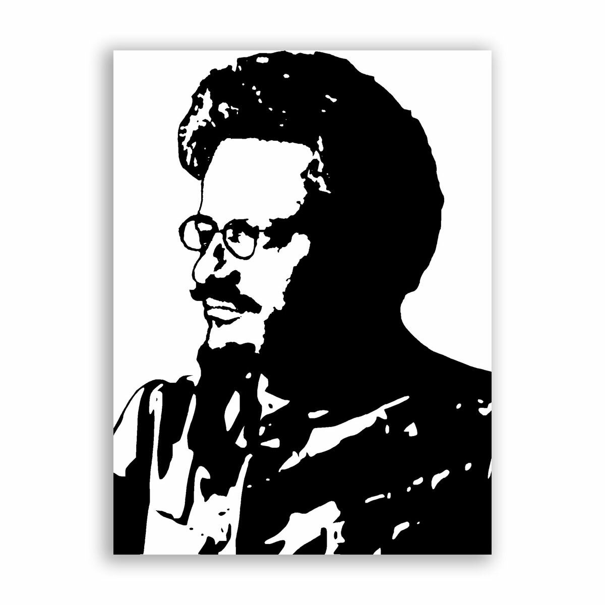 Постер, плакат на бумаге / Лев Троцкий / Размер 40 x 53 см