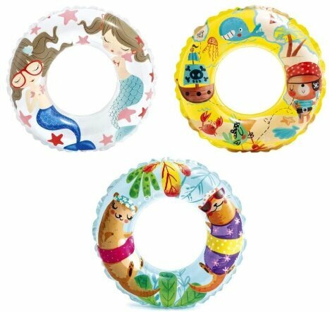 Intex Круг цветной 61 см 59242/59242NP с 6 лет