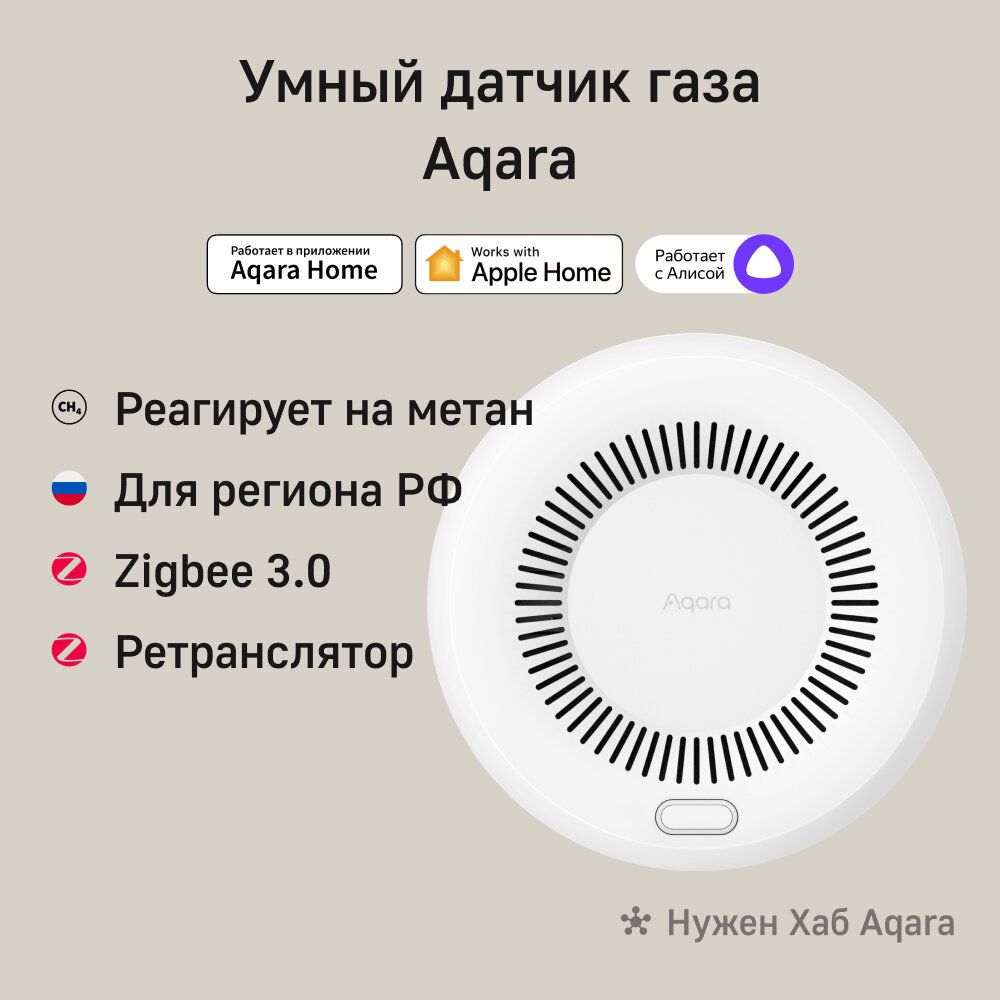 AQARA Умный датчик газа, модель JT-BZ-03AQ/A