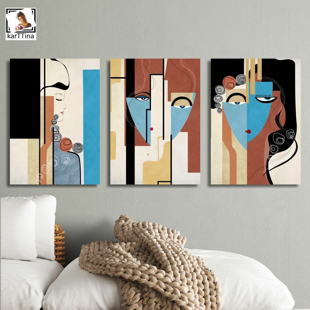 "Цвет настроения синий", 150 см х 70 см