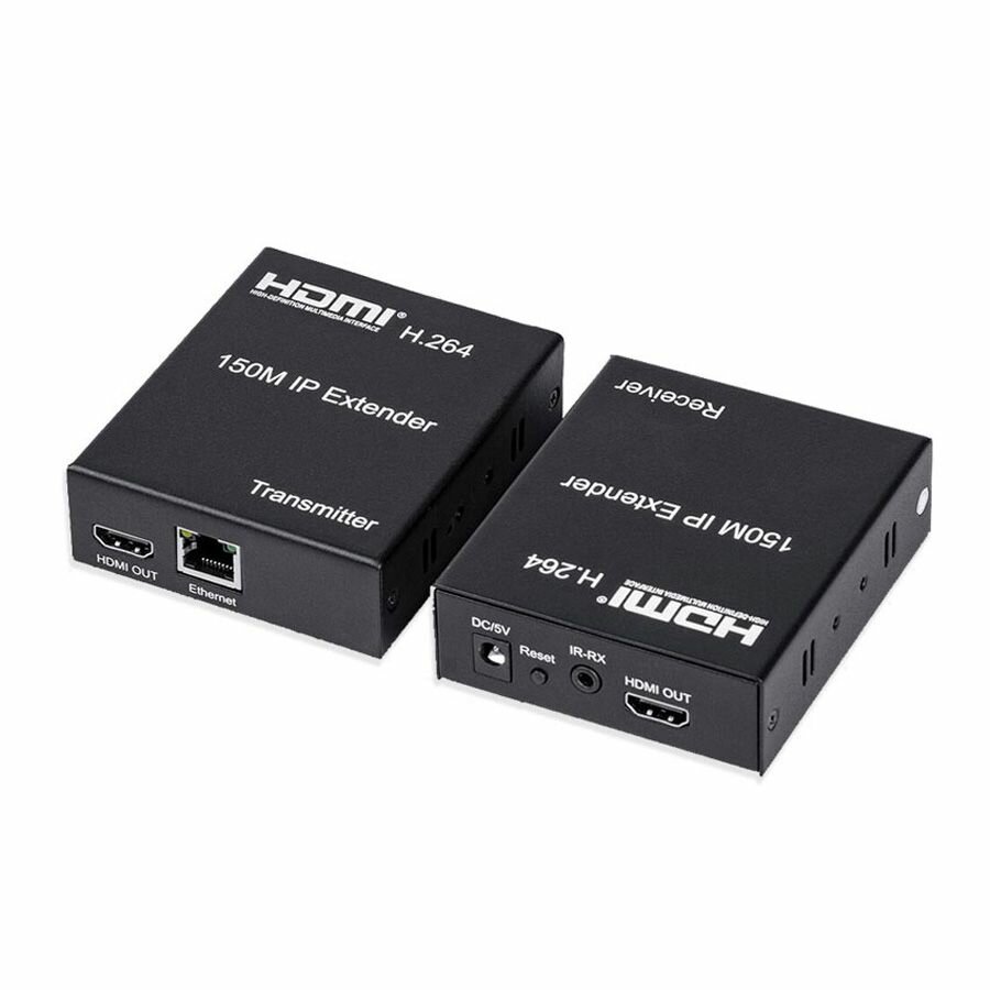Удлинитель HDMI по IP (extender) до 150 м по витой паре, 1080p, H.264, IR (ORIENT VE046)