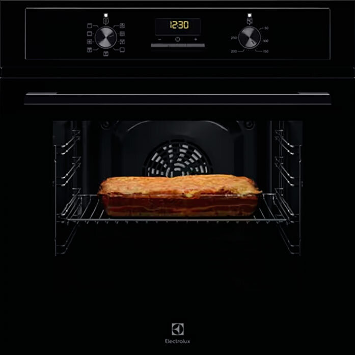 Духовой шкаф Electrolux EOF3H50BK , электрический, 8 режимов, встраиваемый, чёрный