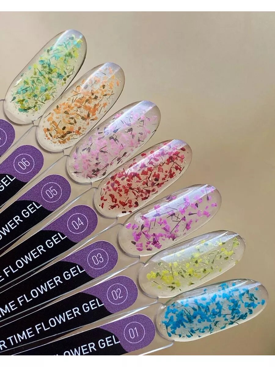 Гель с сухоцветами для ногтей Summer Time 04, 5мл