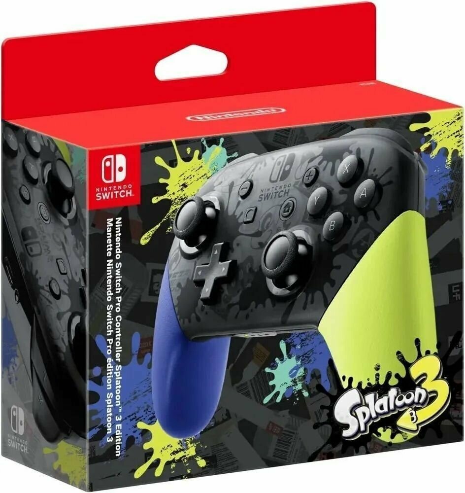 Геймпад Pro Controller Splatoon 3 для Nintendo Switch 1 2 и Nintendo Switch OLED — фото 1