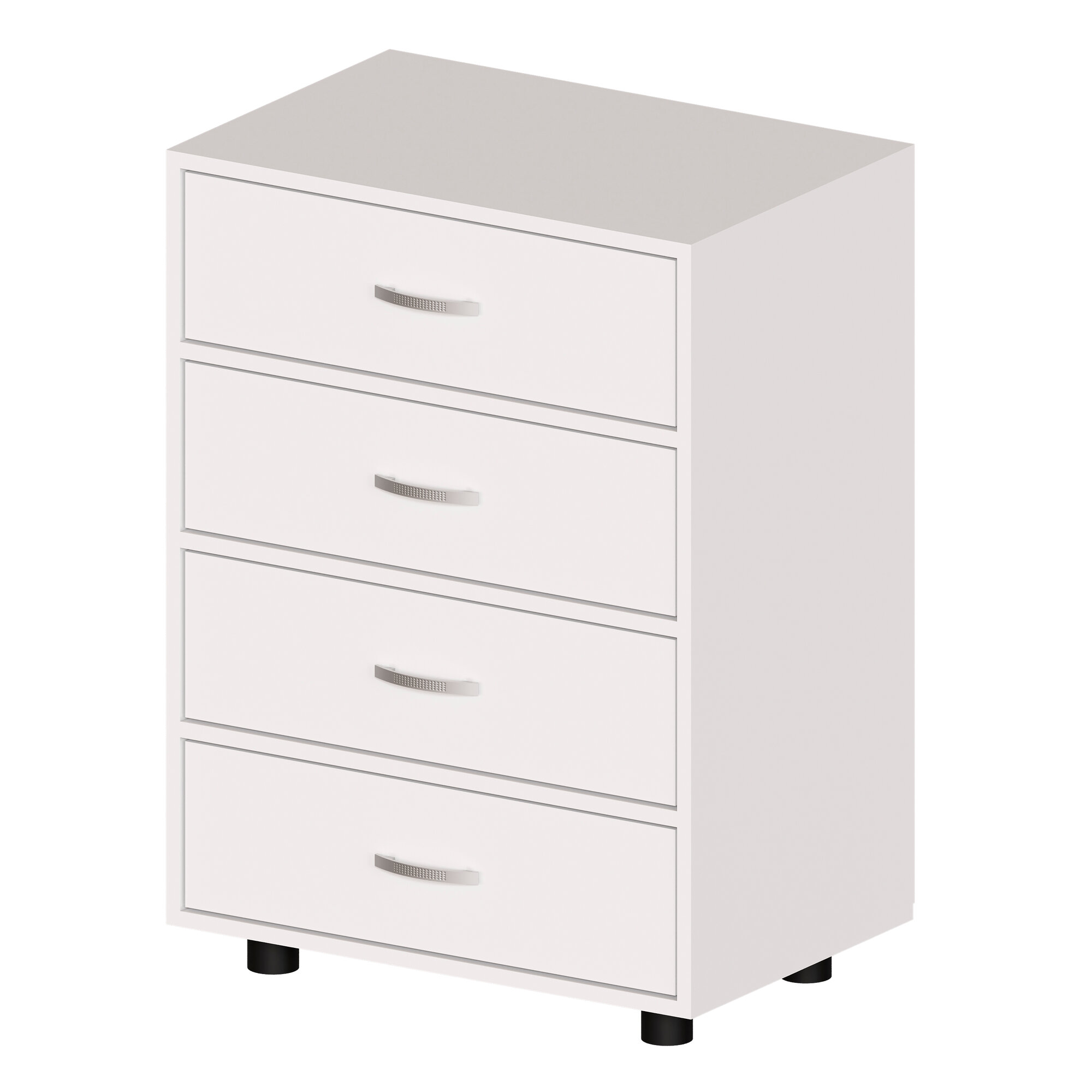 Комод СитиМебель-5 Ширина 60 см, Глубина 40 см, Высота 83 см, цвет: белый