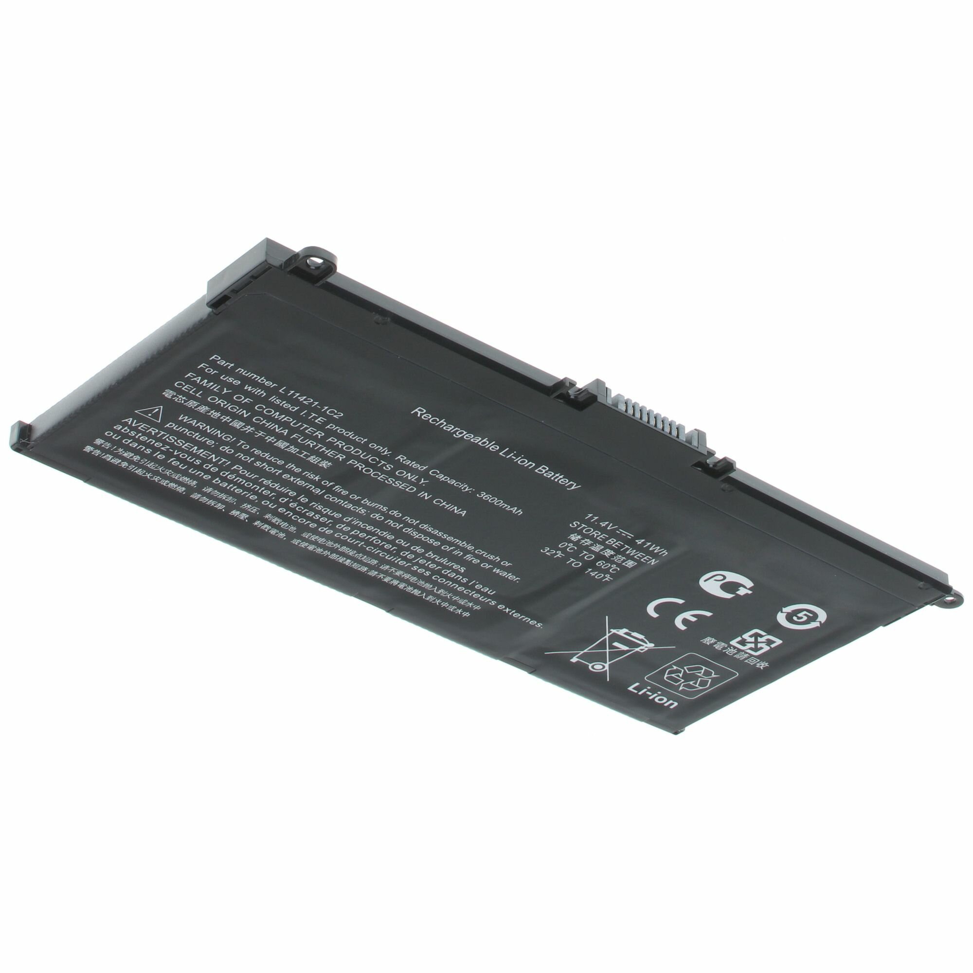 Аккумуляторная батарея AnyBatt 3600mAh для ноутбука HP L11421-422, HSTNN-LB8M, HT03XL