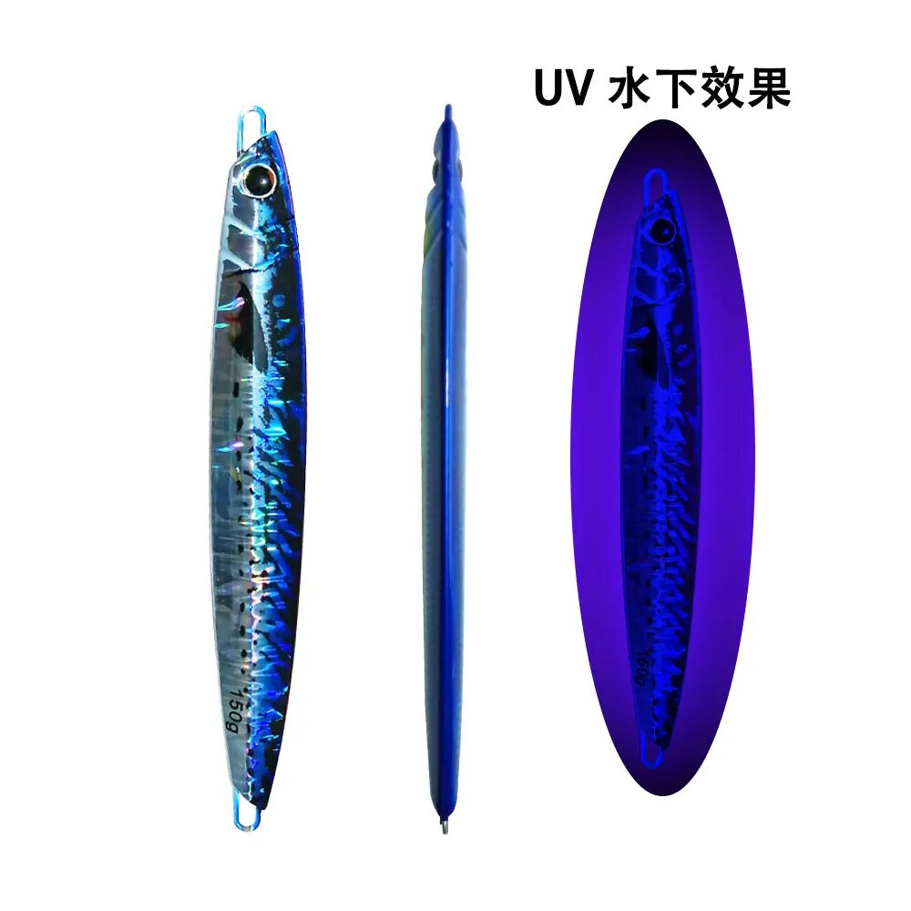 AS Slow Falling JIg приманка-джиг Blue-UV 60-250 г