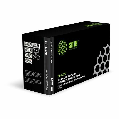 Картридж Cactus CS-C070, 070, черный / CS-C070