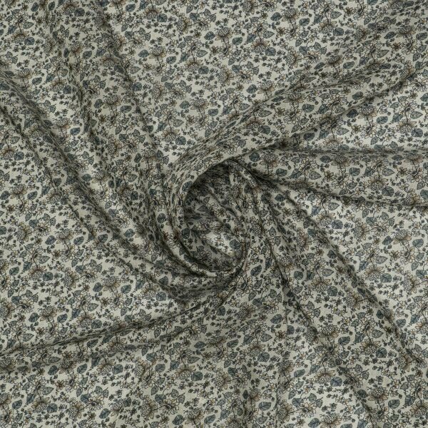 Батист Ткани-100, тенсель, серо-бежевая, для шитья, плательная, длина 6м