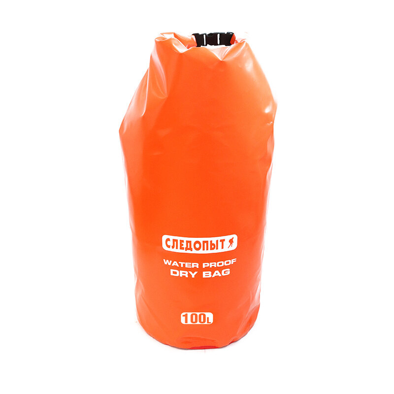 Гермомешок следопыт - Dry Bag без лямок, 100 л, ПВХ, цв. оранжевый