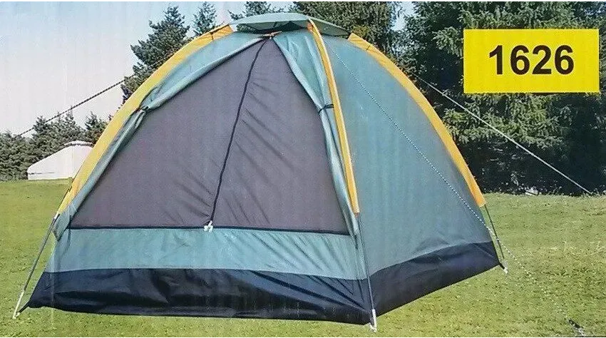 Палатка туристическая Lanyu 1626, 2‑х местная однослойная, Д 220 см*Ш 150 см*В 135 см