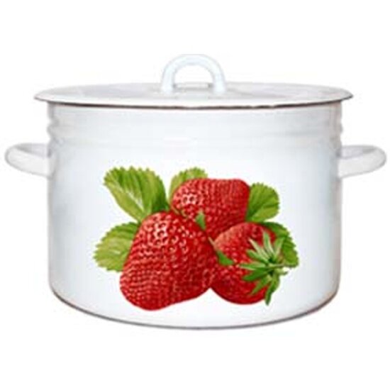 Кастрюля Эмаль 5,5л с рис. (01,02,03,20,21-1617Н/4)