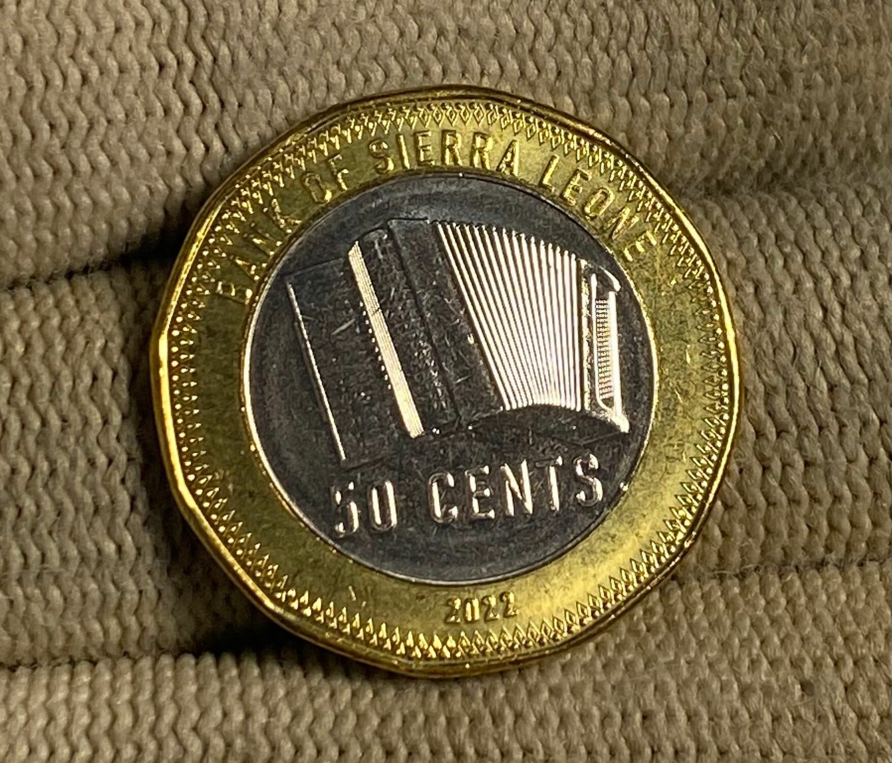 Сьерра - Леоне 50 центов 2022 UC#5 Сали Корома UNC