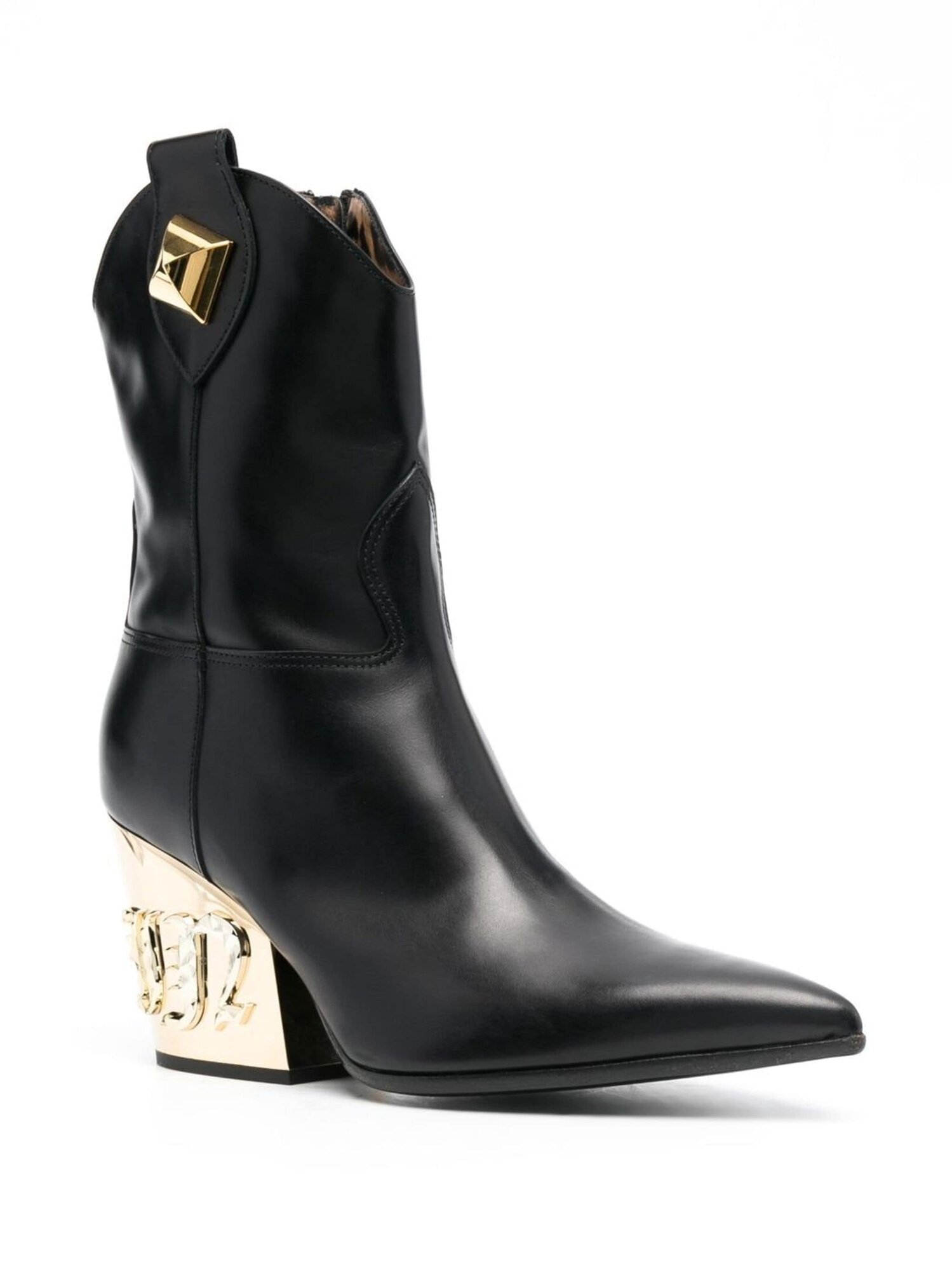 Ботинки PHILIPP PLEIN Gothic Plein CowBoy, размер 36, black/black — фото 1