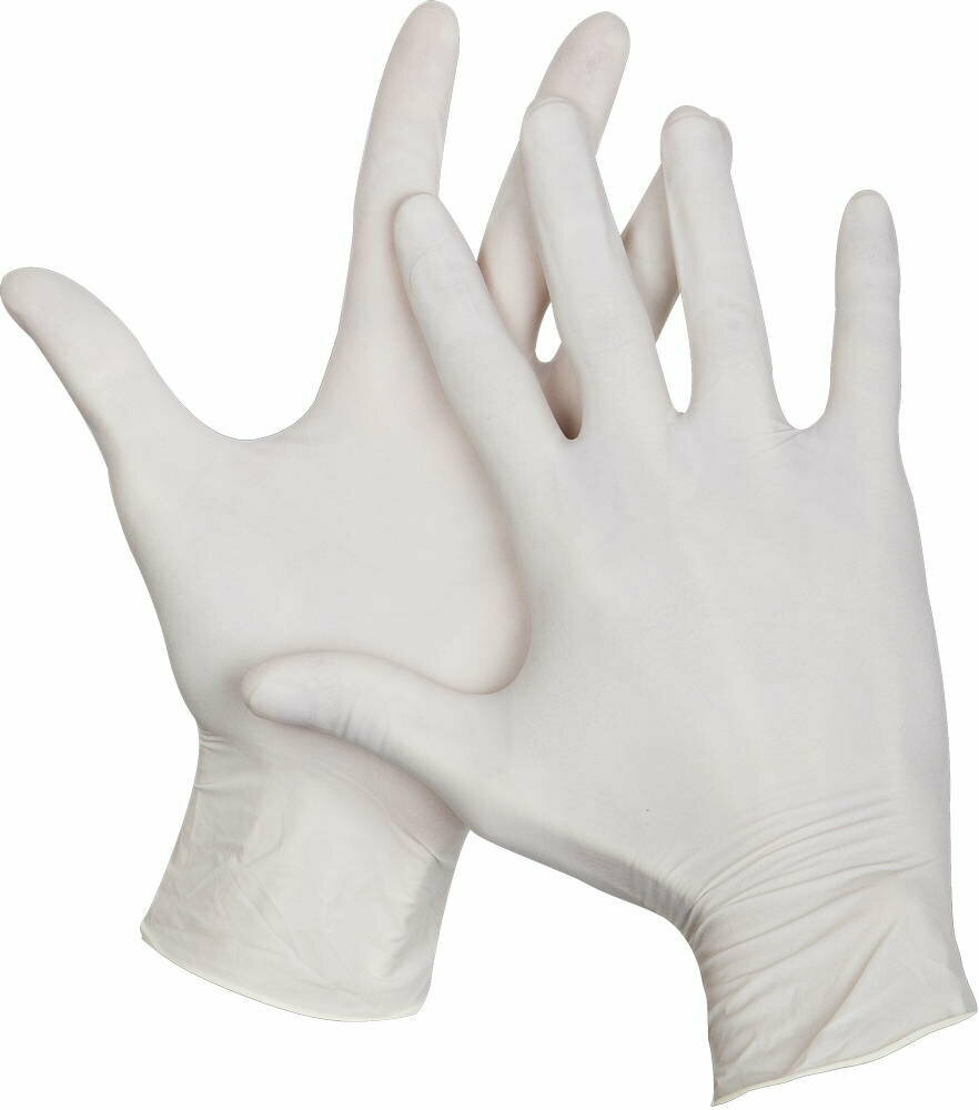 Латексные перчатки экстратонкие STAYER S, 50пар 11205-S