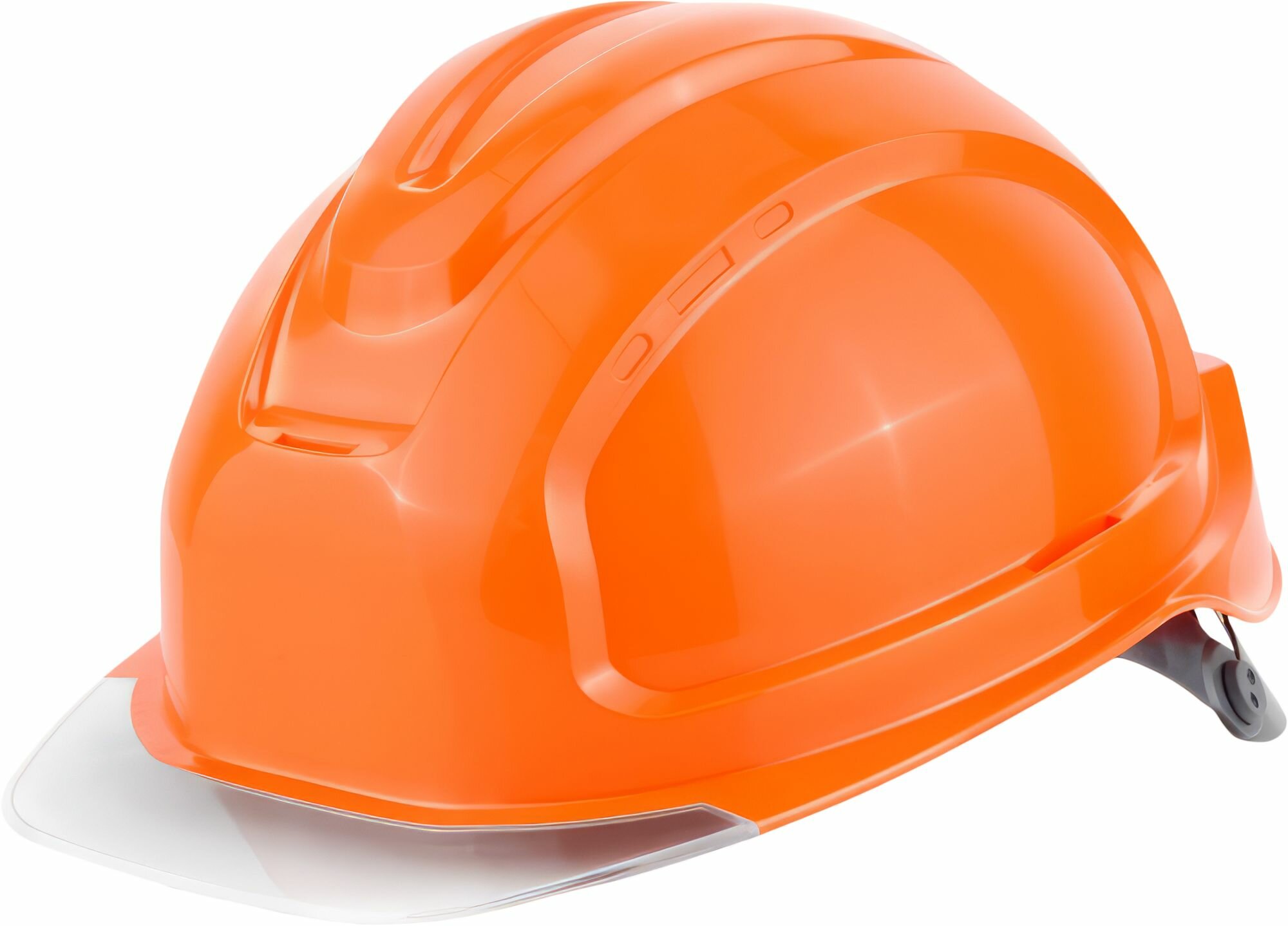 Каска защитная строительная "СОМЗ-80 абсолют престиж RAPID" с храповиком оранжевая, Росомз