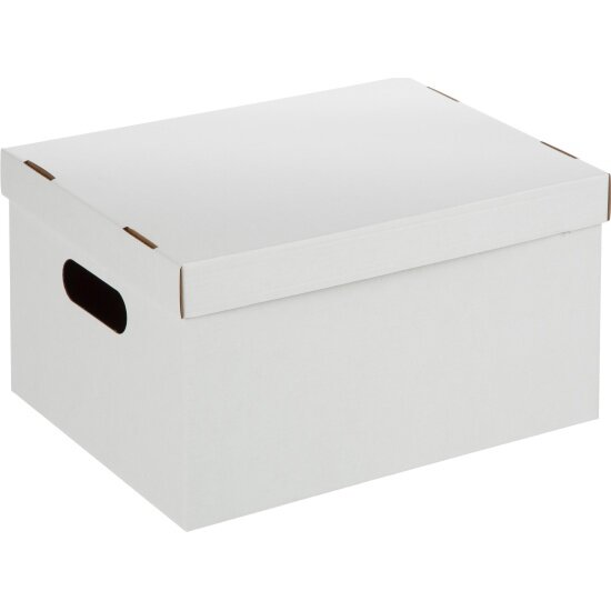 Короб архивный Attache для хранения 340х250х180 белый усилен. дно 3шт/упак ККД-2