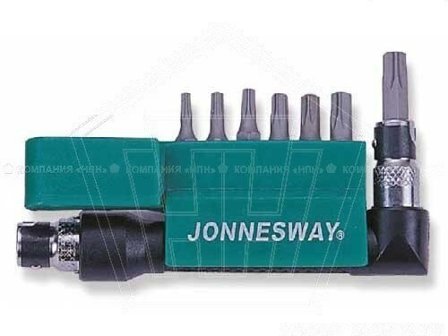 Набор бит torx (звездочки) t10-t40 с отверст. 8 предм. jonnesway (s08h2st8s)