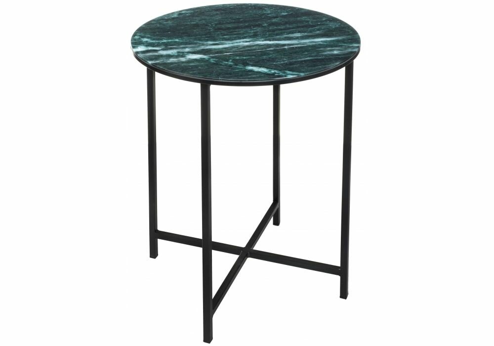 Стол Волопас woodville серый, металл и стекло, круглая столешница, ножки