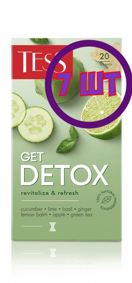Tess Detox Чайный напиток в пакетиках 20 шт (комплект 7 шт.) 6016691