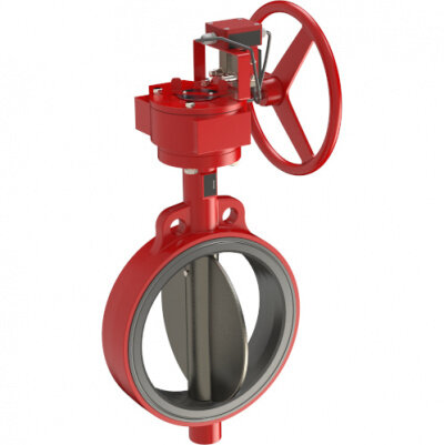 Затвор дисковый с ручным приводом с контролем положения укпза Спецавтоматика 3т 200/1,6(Р)-Ф. У3.1-"АМК-200v1"