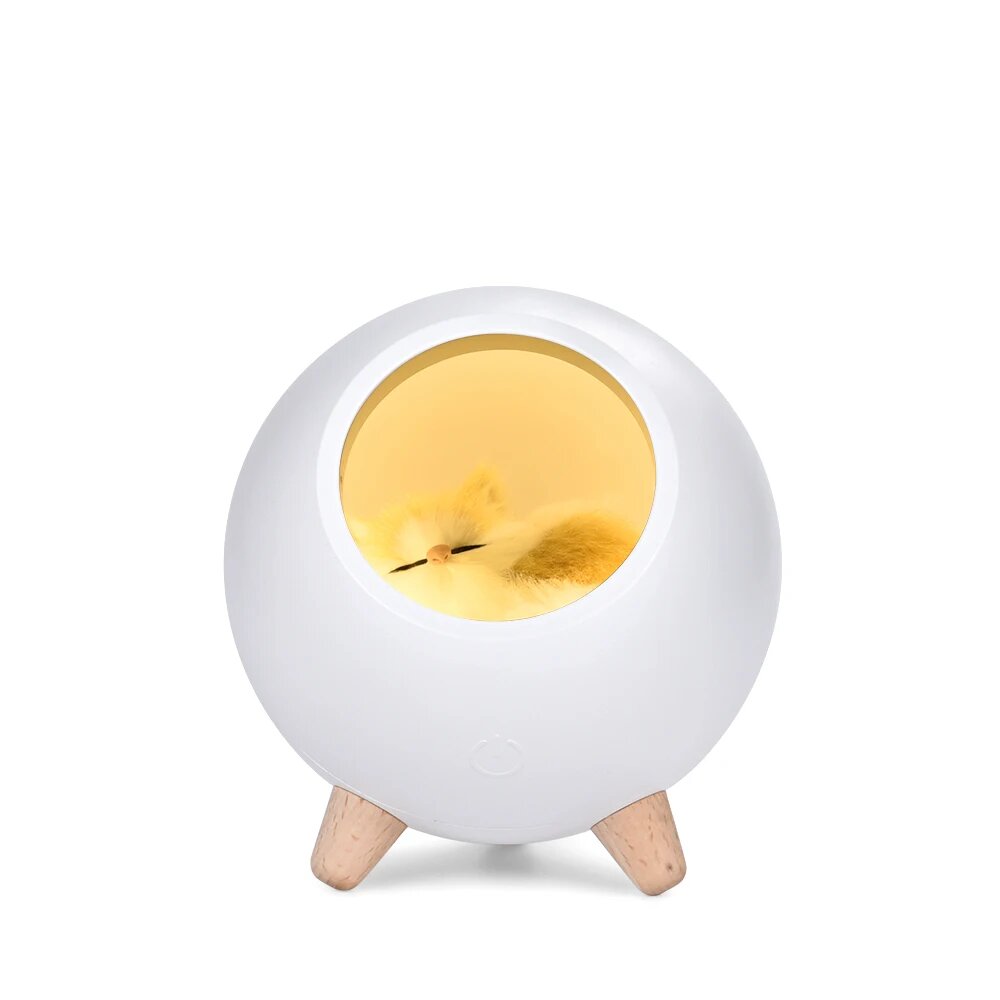Ночник с милой кошкой и USB-подсветкой, детская спальня, современное домашнее комнатное украшение для кабинета, прикроватное украшение, подарок, лампа