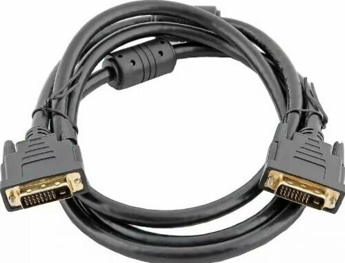 Кабель интерфейсный DVI-DVI Buro 817237 1.8м феррит. кольца