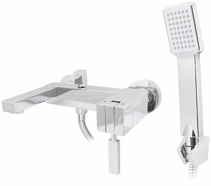 Микс ЭНД фикс Техно 2201-02 Смеситель для ванны одноручный с аксессуарами