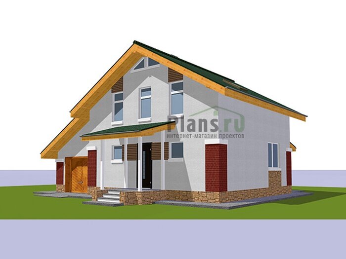 Проект дома Plans-62-06 (108 кв. м, газобетон)