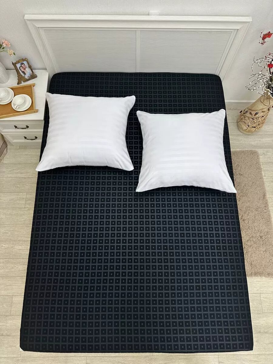 Простыня на резинке 160х200х20 см от бренда YAFETEX полисатин