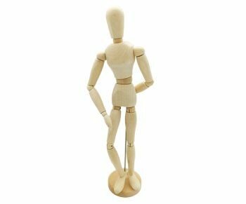 Манекен DB-233 «Человек» 40см, художественный, из дерева, в к/коробке (1/25)