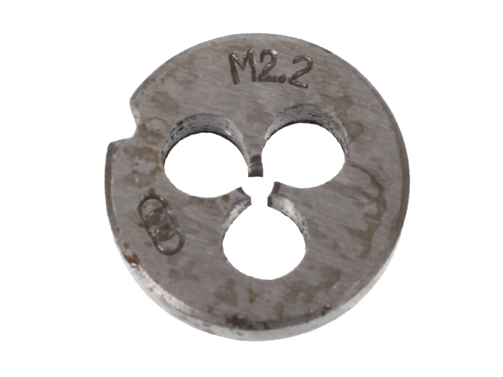 Плашка М2.2х0.45 D-16 мм ANROKEY, инструментальная сталь, 1шт.