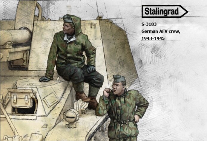 3183 Stalingrad Германский экипаж САУ (2 фигуры) 1/35