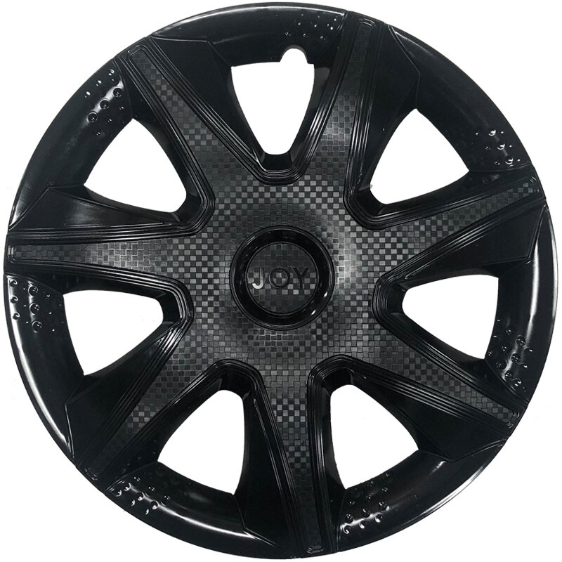 Автомобильные колпаки на диски джой черный R14", в комплекте 4 колпака