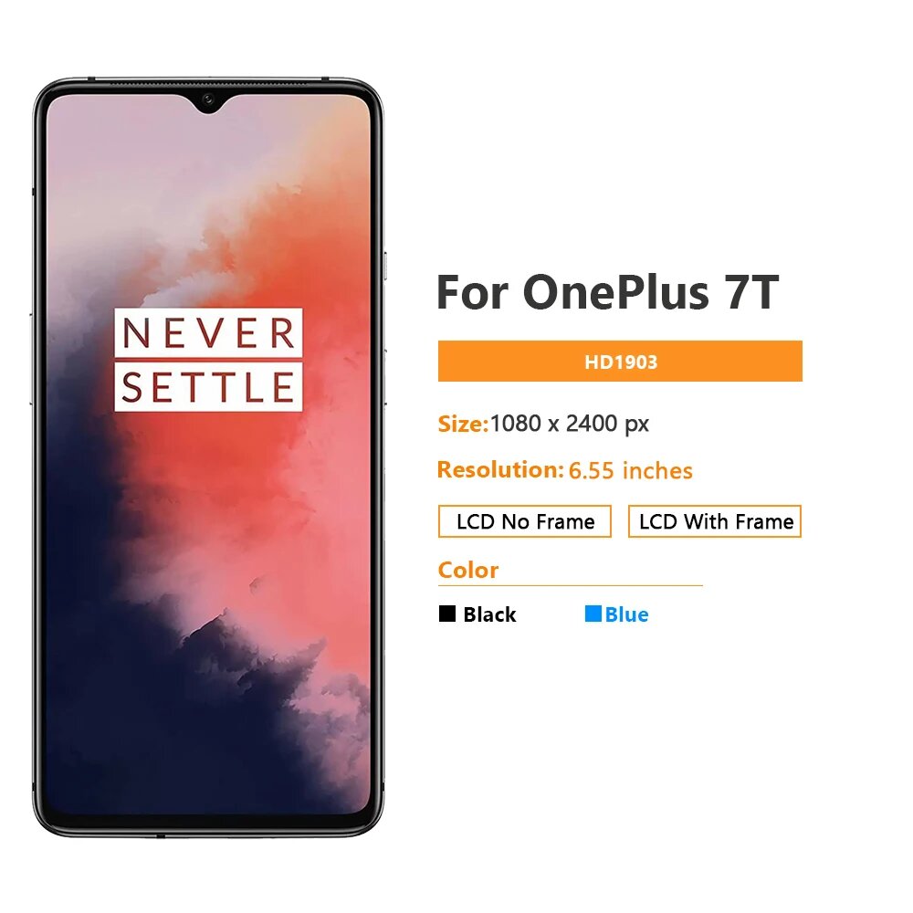 Дисплей для OnePlus 7T, No Frame, 6.55" — фото 1