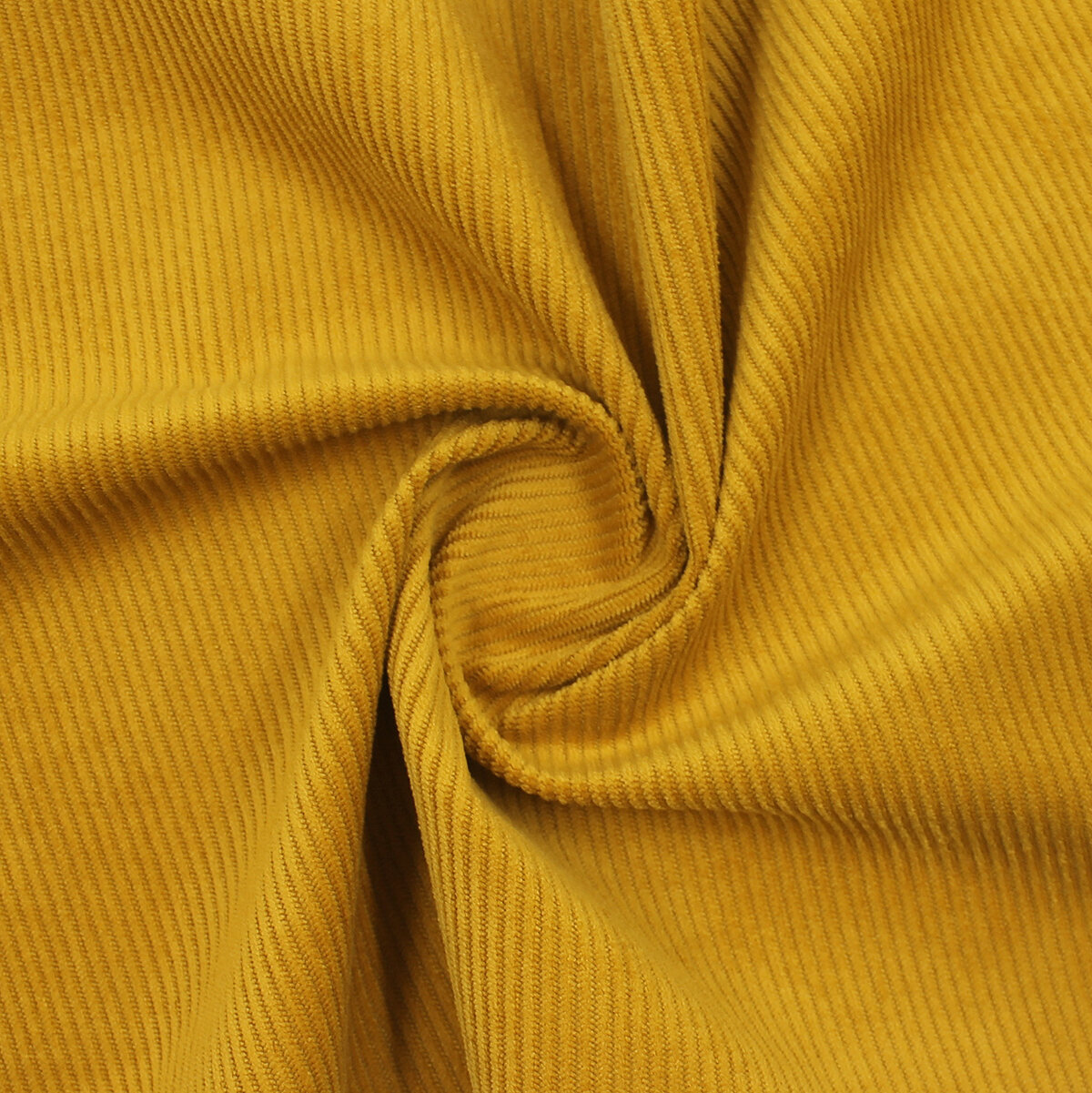 Ткань для шитья, вельвет, цвет горчичный, 100х140 см