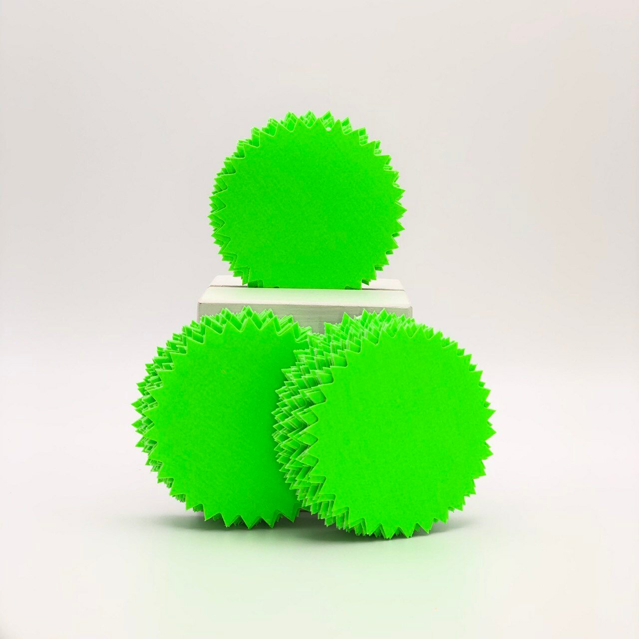 Звездочка нотариальная, для документов, самоклеящаяся оранжевая, флуоресцентный цвет, 100 штук