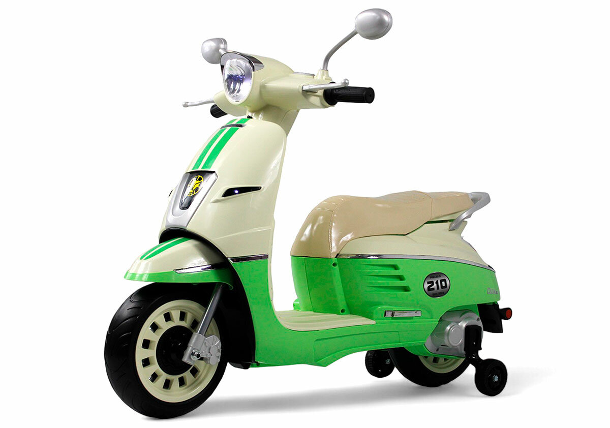 Детский электромотоцикл RiverToys Z222ZZ Зелёный