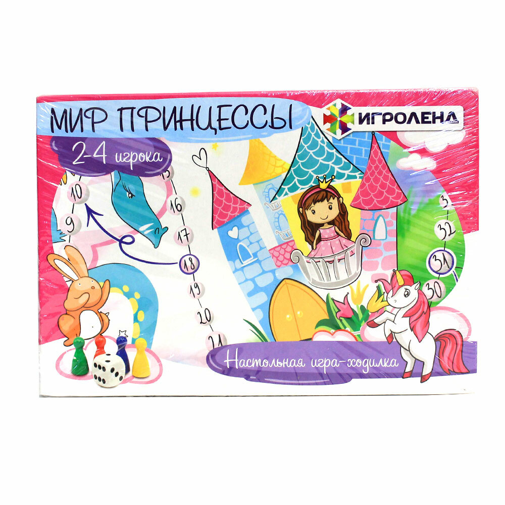 Настольная игра игроленд " Мир Принцессы" ходилка 58 х 42 см