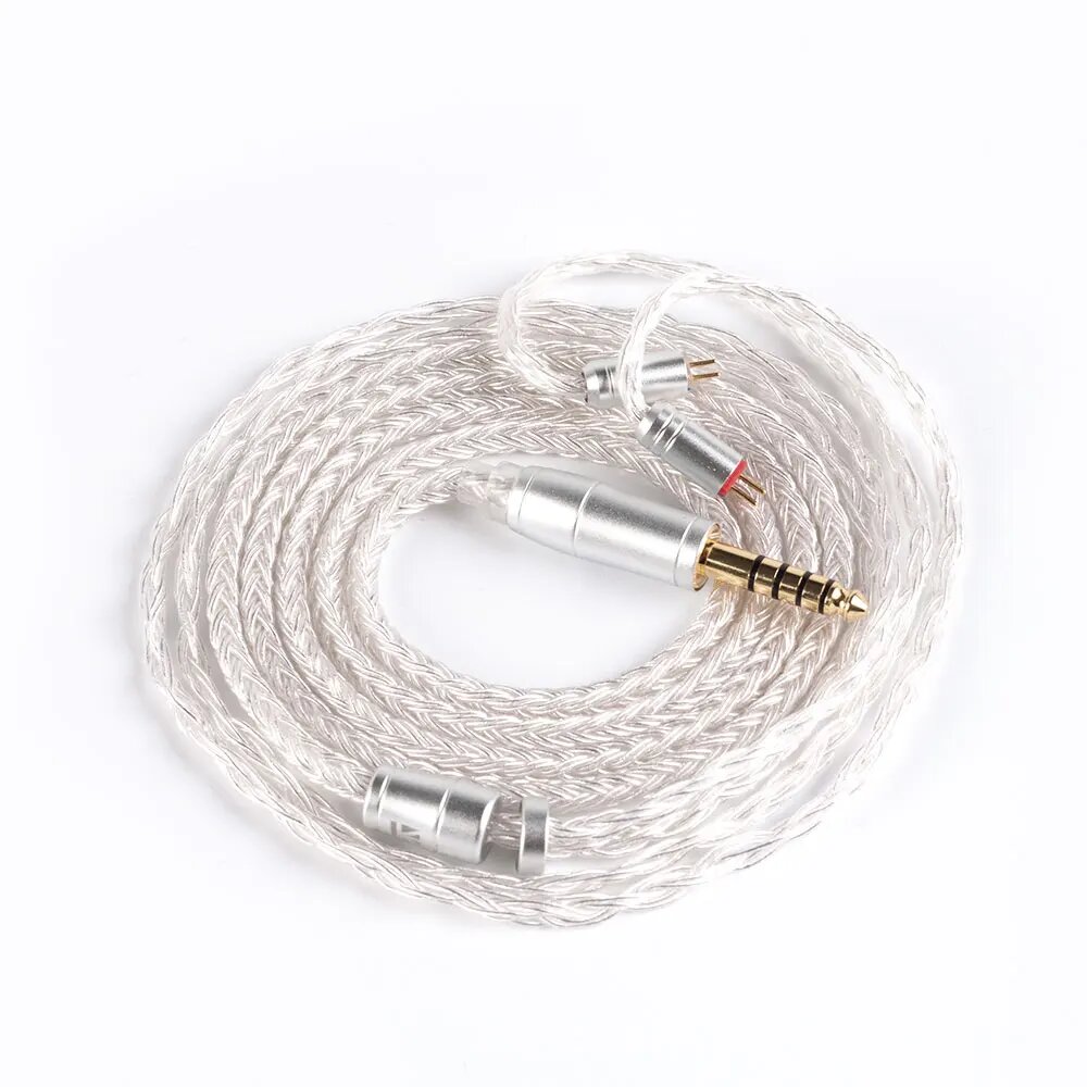 KBEAR 16-ядерный посеребренный аудиокабель 1,2 м 2PIN4.4