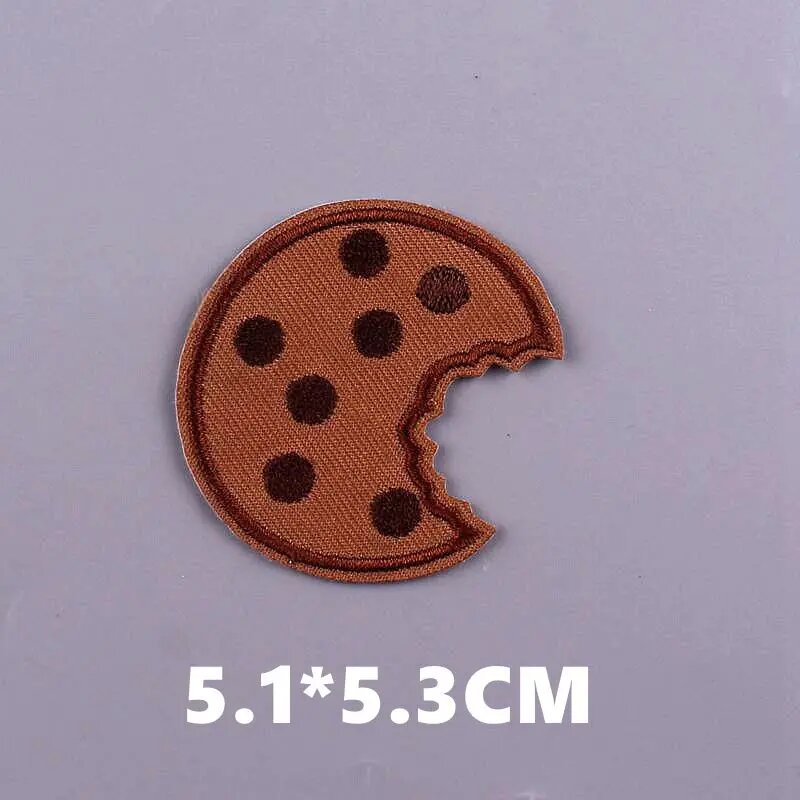 Нашивка на одежду Коричневая Cookie 5.1*5.3см PE0425CT