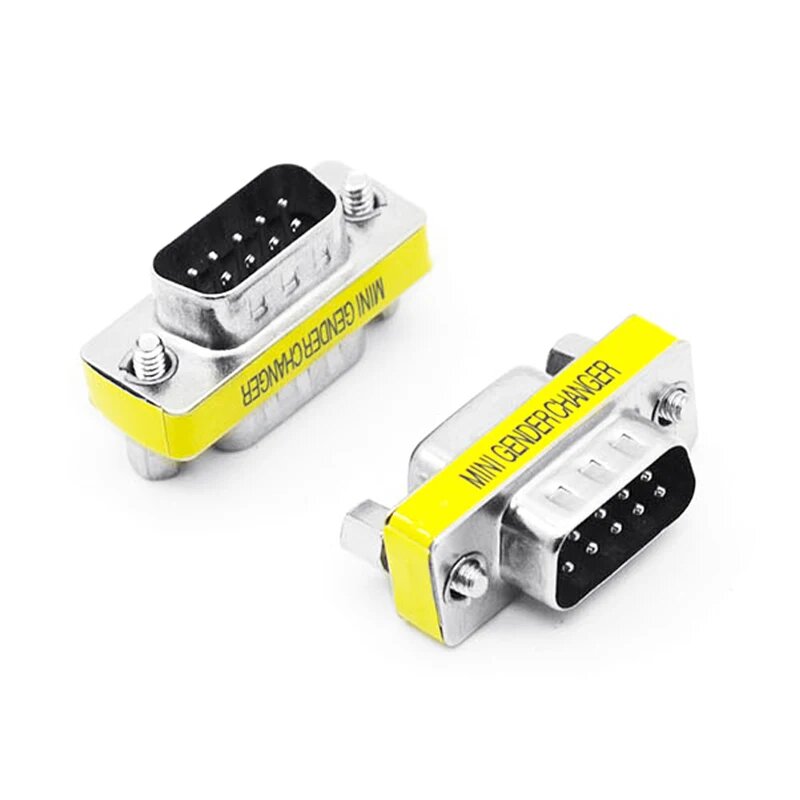 BINYEAE Адаптер DB9 RS232 9-контактный Male to Male