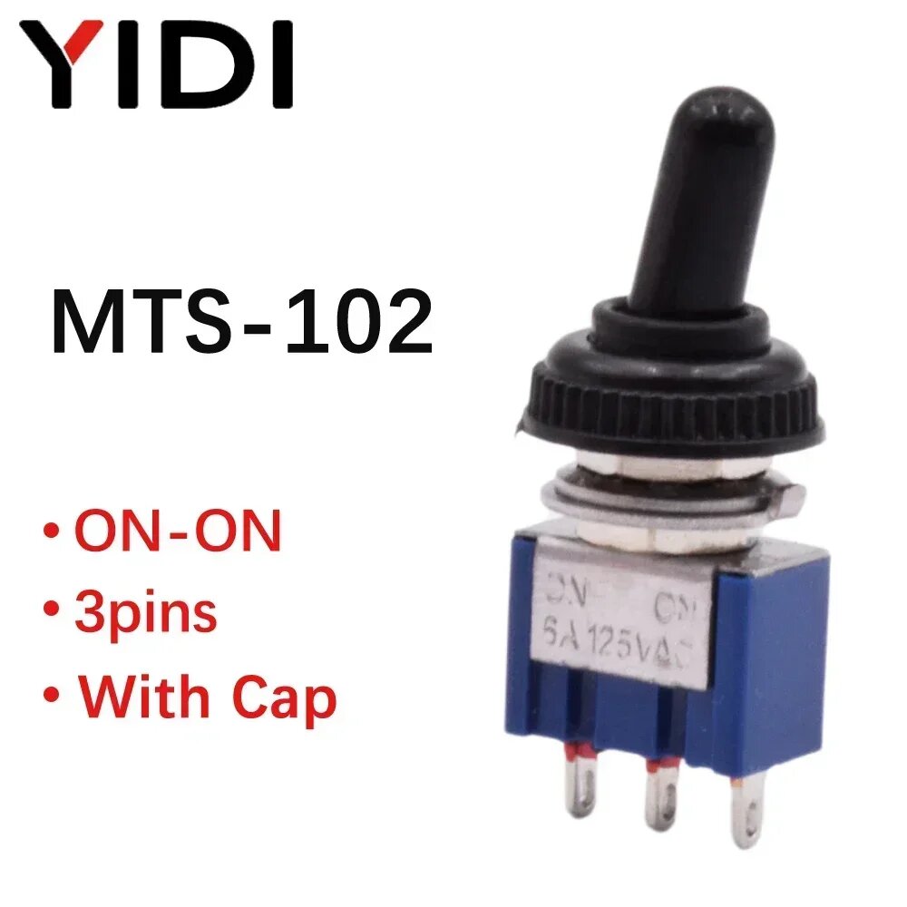 YIDI MTS-102 ON-ON тумблер 3pin с колпачком